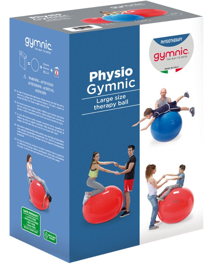 Мяч гимнастический для фитнеса Physio Gymnic 85 см красный Ledraplastic ...
